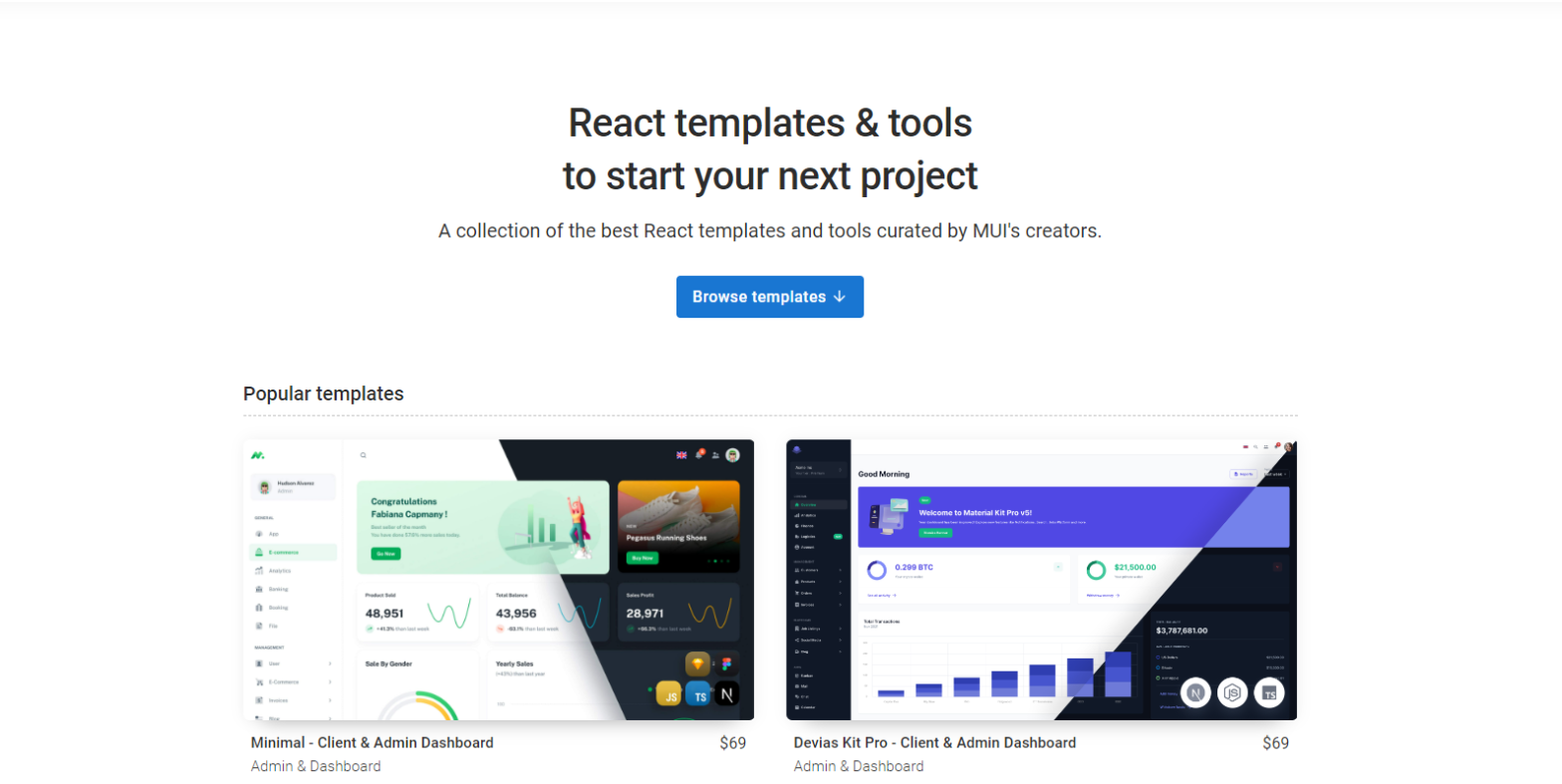 How To Build A React App From A Material Ui Template Algorithmic World Automation 8870